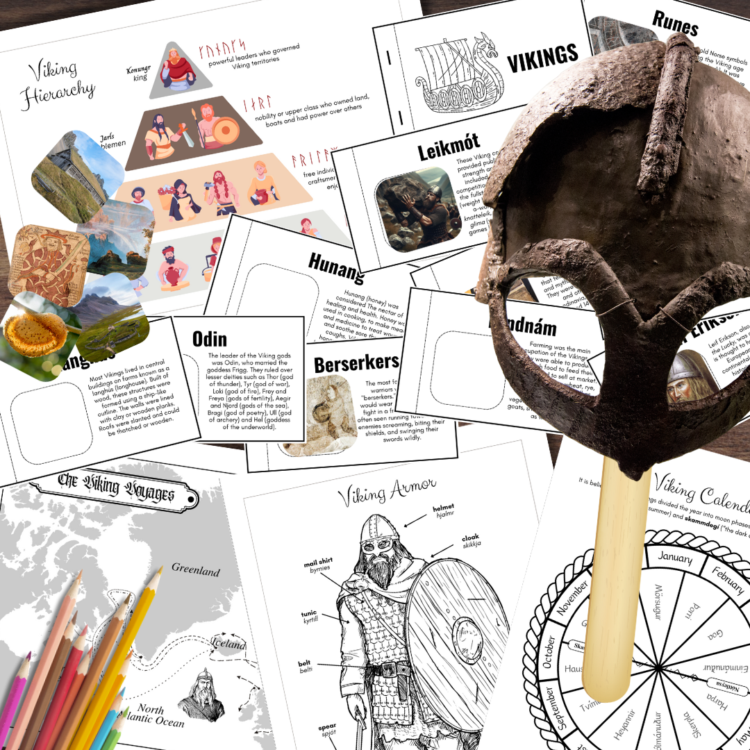 VIKING NORSE Civilizations Flipbook, Calendar, Armor, Hierarchy & Expl ...