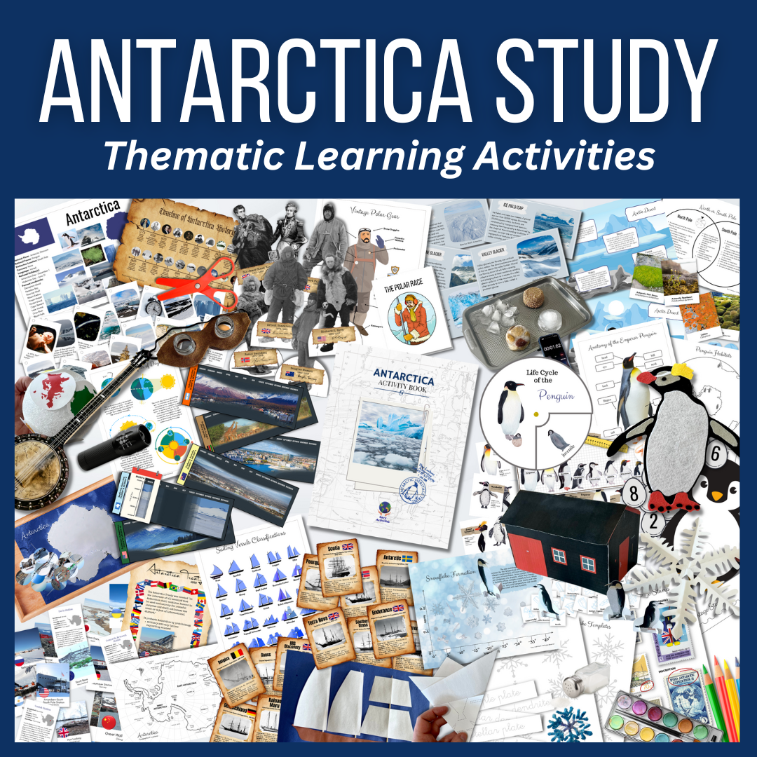 ANTARCTICA Activity Book | South Pole Continent Study: Expeditions, Se ...