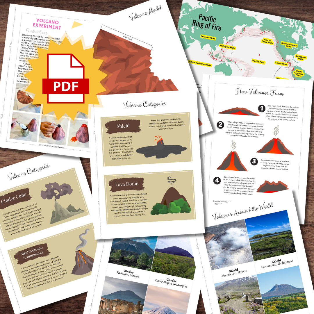 Montessori-Inspired STEM Volcano Study | Flashcards, Science Experimen ...