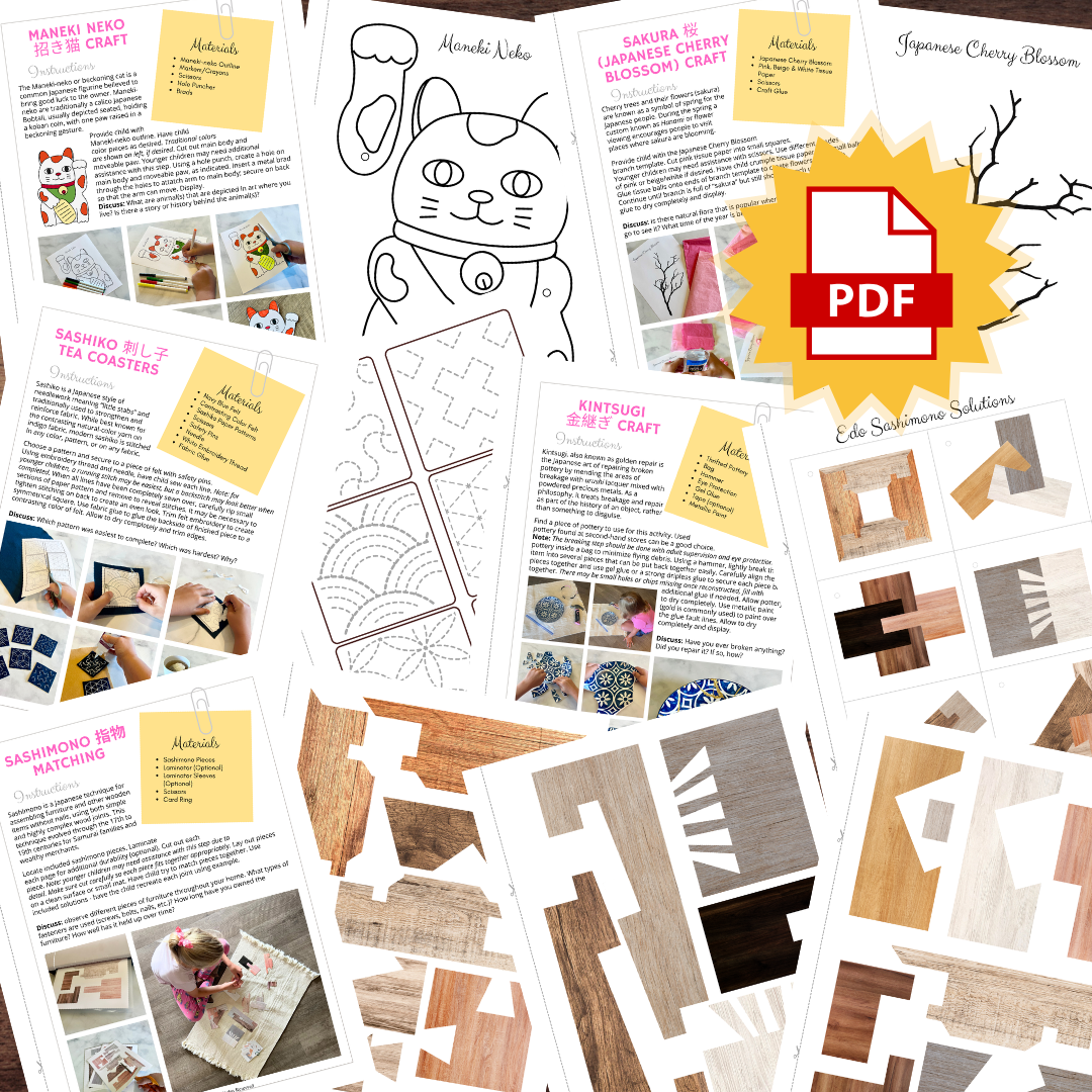 JAPAN Japanese Asian Artisan Crafts & Activities | Sashiko, Sashimono ...