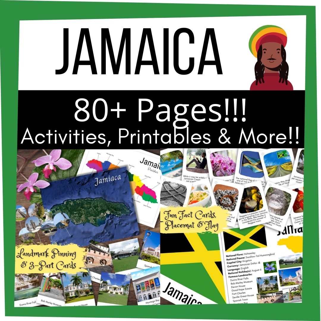 JAMAICA Unit Study Educational Study Bundle - Crafts, Hands-on Activit ...