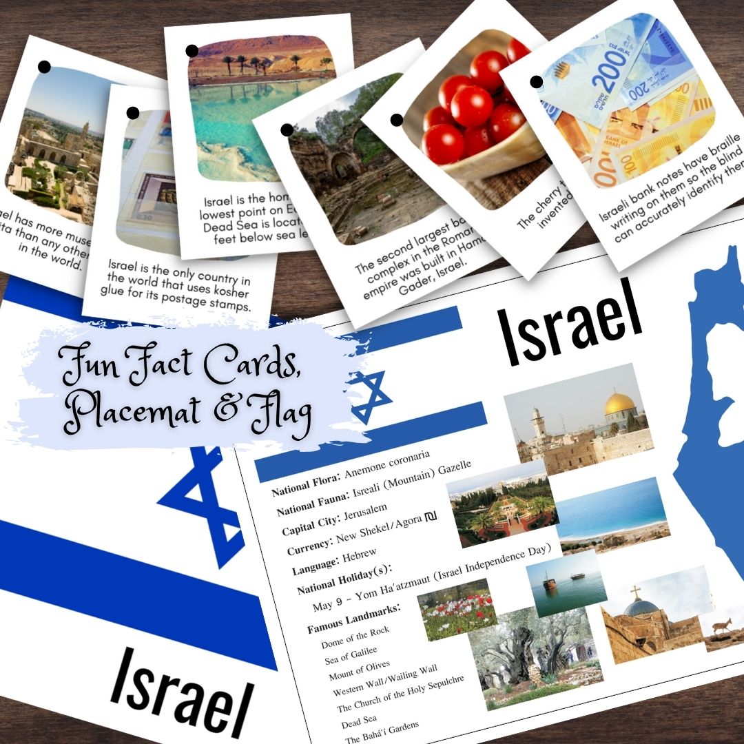 Montessori Inspired ISRAEL Unit Study - Jewish Feasts, Activities, Cra ...
