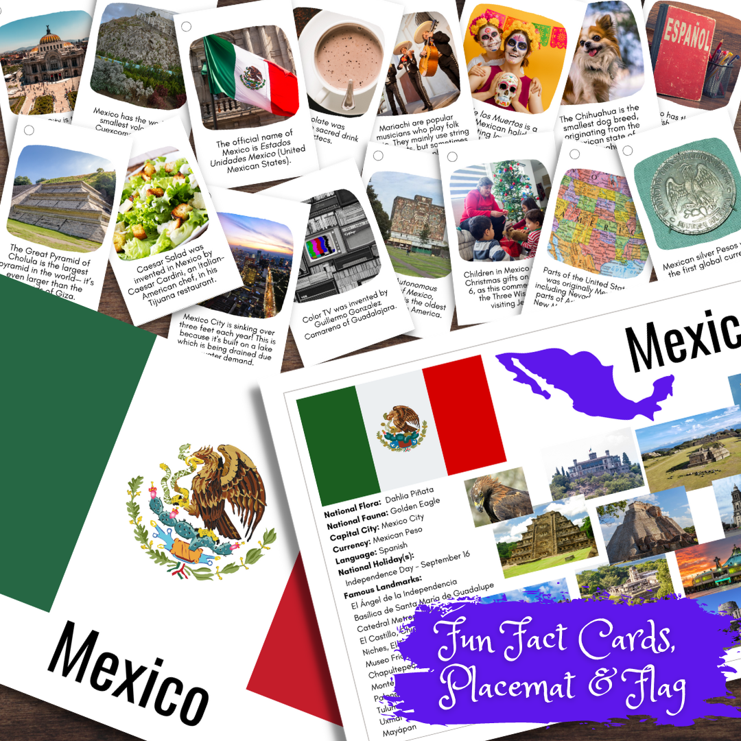 Mexican MEXICO Country Unit Study | Mesoamerica History, Activity & Pr ...
