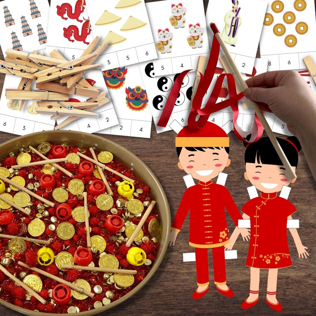 LUNAR New Year Chinese ASIA Activities Crafts & Printables Bundle ...