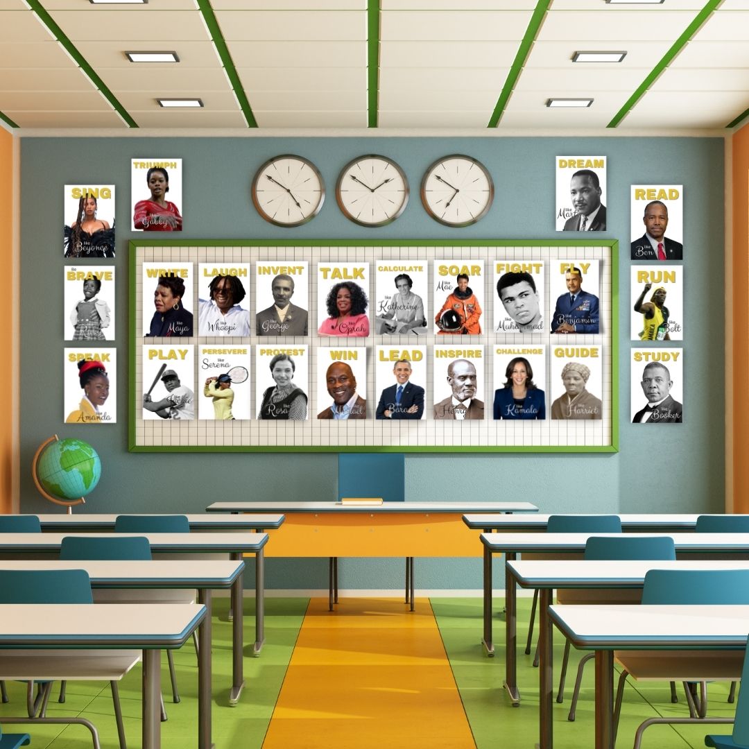 Black History - COLORFUL MOTIVATIONS - African American Persons Poster ...