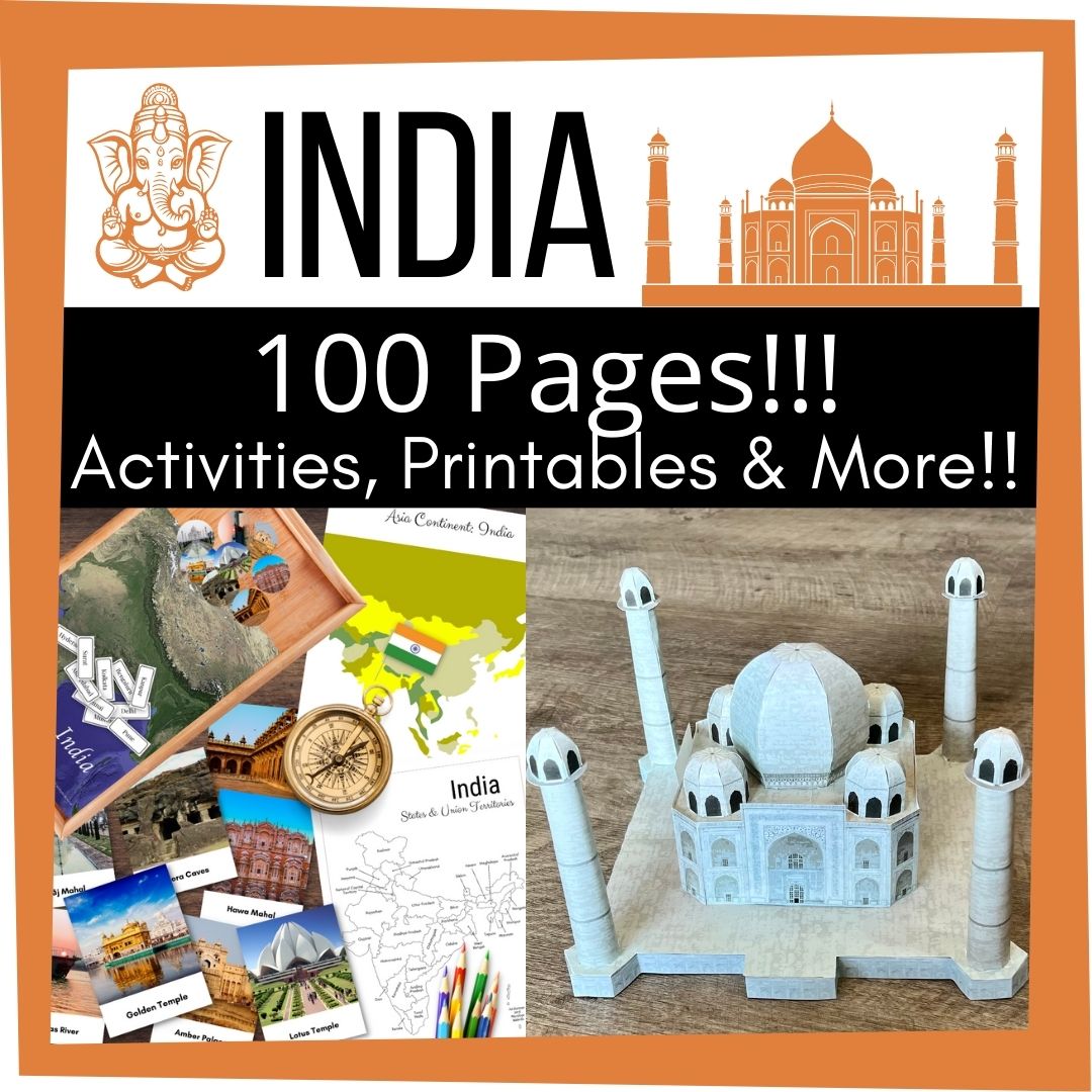 INDIA Indian Country Cultural Study | ASIA Continent | Hands-on Activi ...