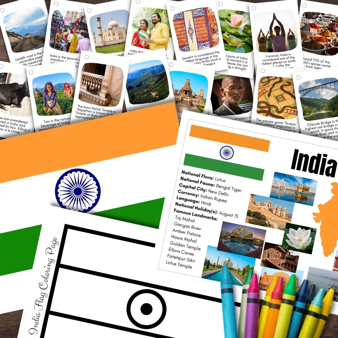 INDIA Indian Country Cultural Study | ASIA Continent | Hands-on Activi ...