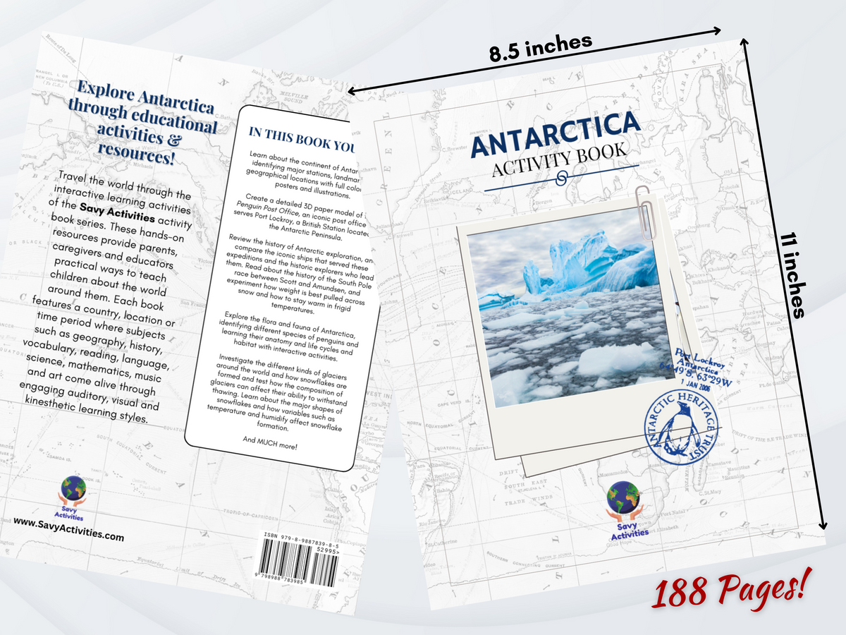 ANTARCTICA Activity Book | South Pole Continent Study: Expeditions, Se ...