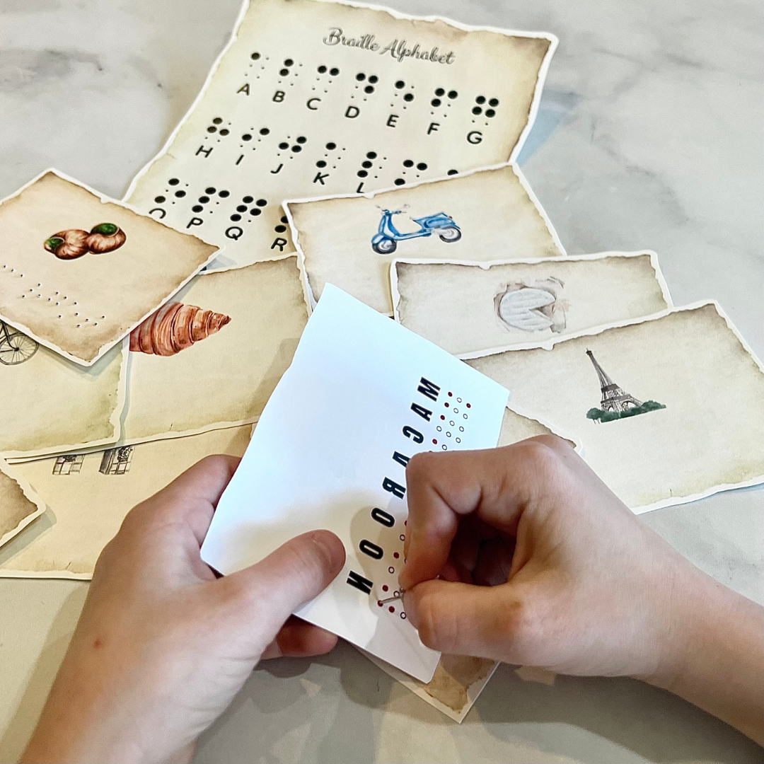 Braille Alphabet Punch Cards & Poster | Hand's on Activity & Fine Moto ...