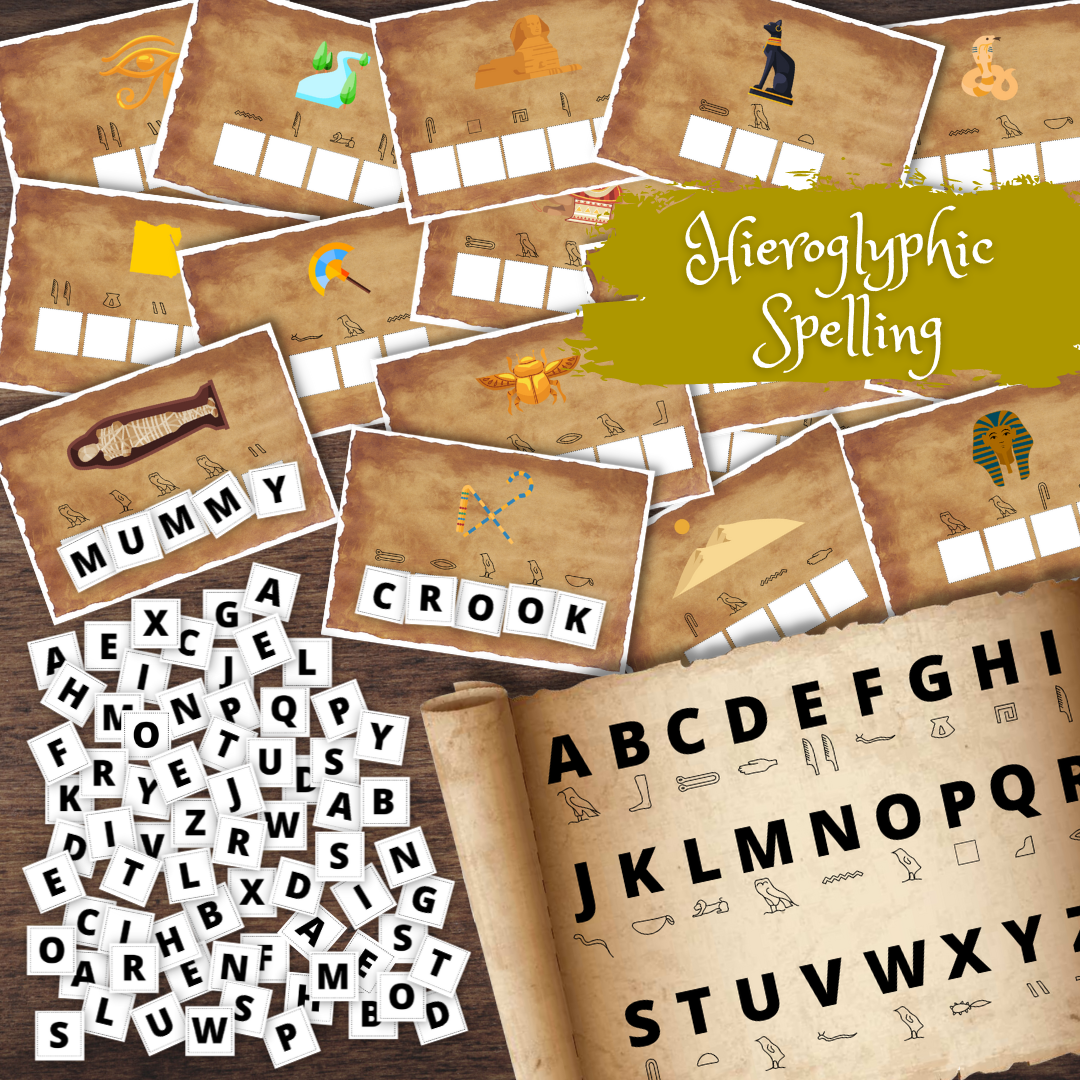 Ancient EGYPT Egyptian Hieroglyphic Matching Activity Cards Coding Spe ...