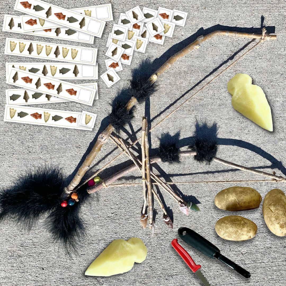 Native American Bow & Arrow Craft, Carving & Matching Activity – Savy ...